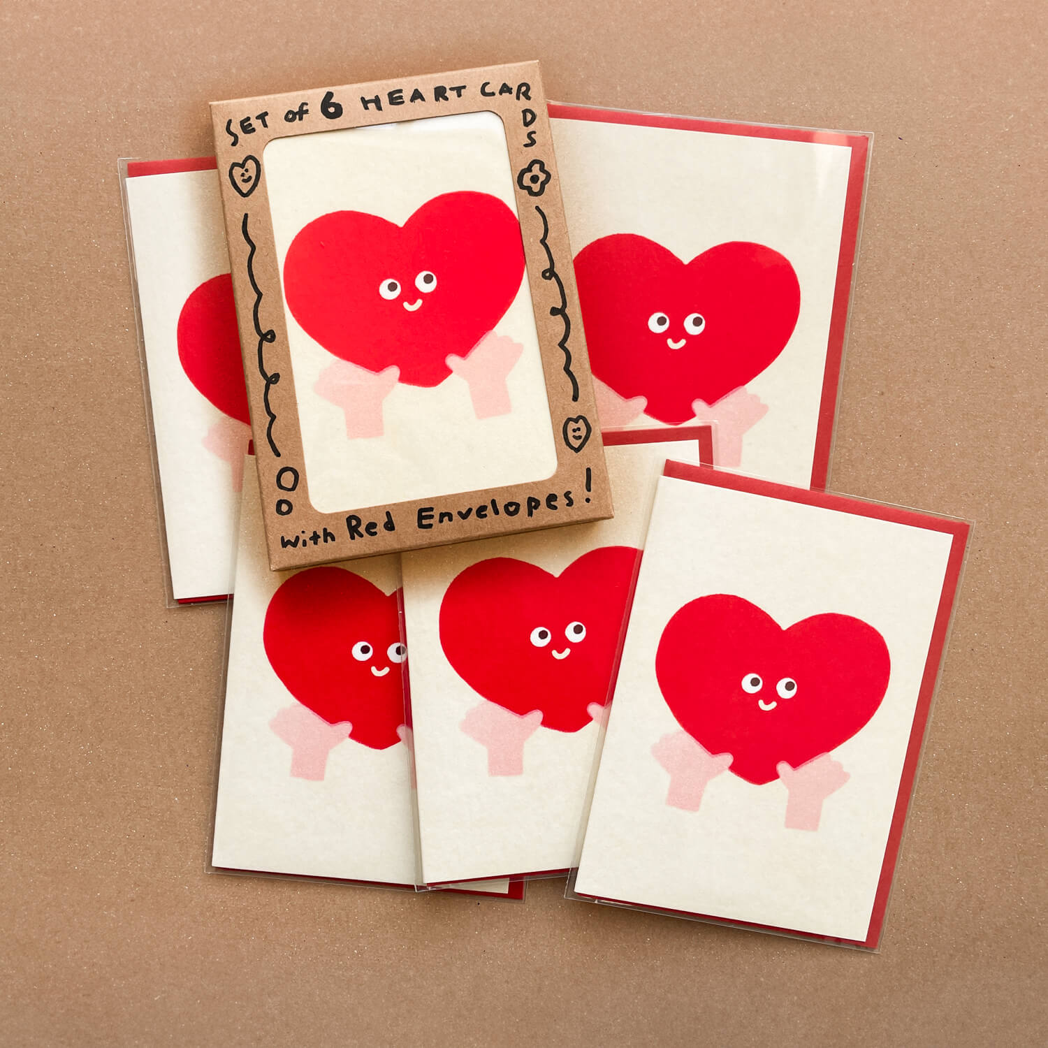 Card/ Set of 6 Heart – HIGHTIDE STORE DTLA